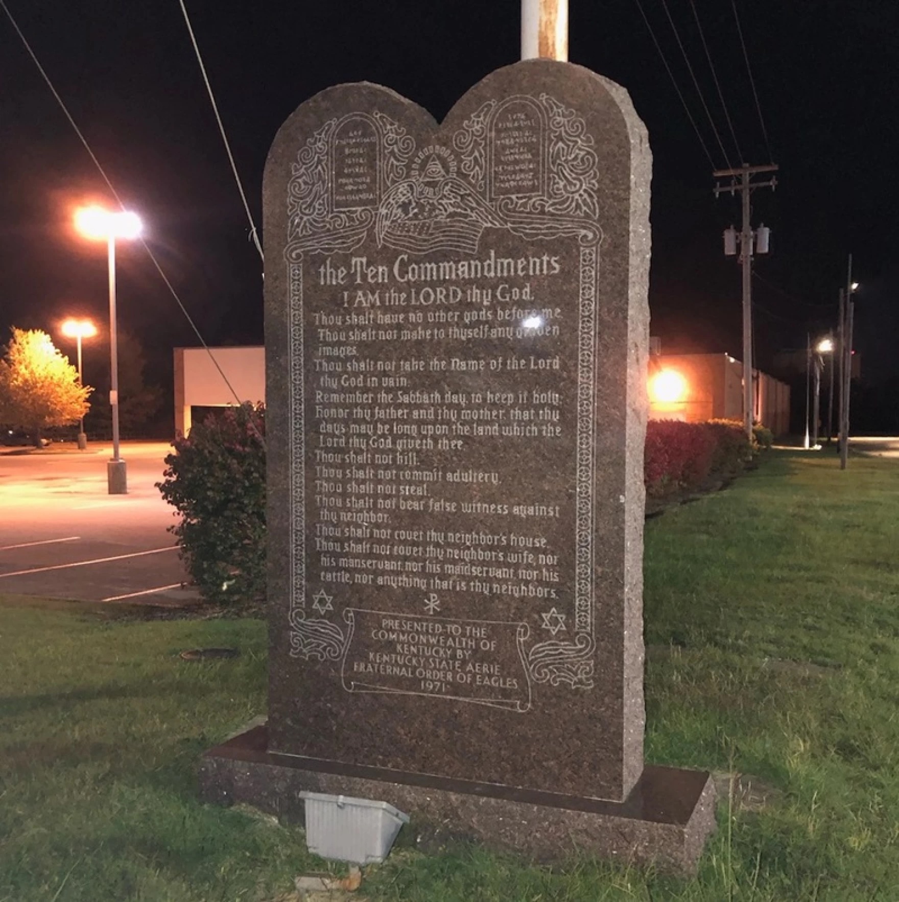Beshear asked to veto measure to move 10 Commandments monument