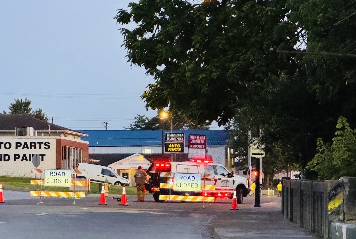 Unexplained hole in pavement shuts down South Main Street near post office
